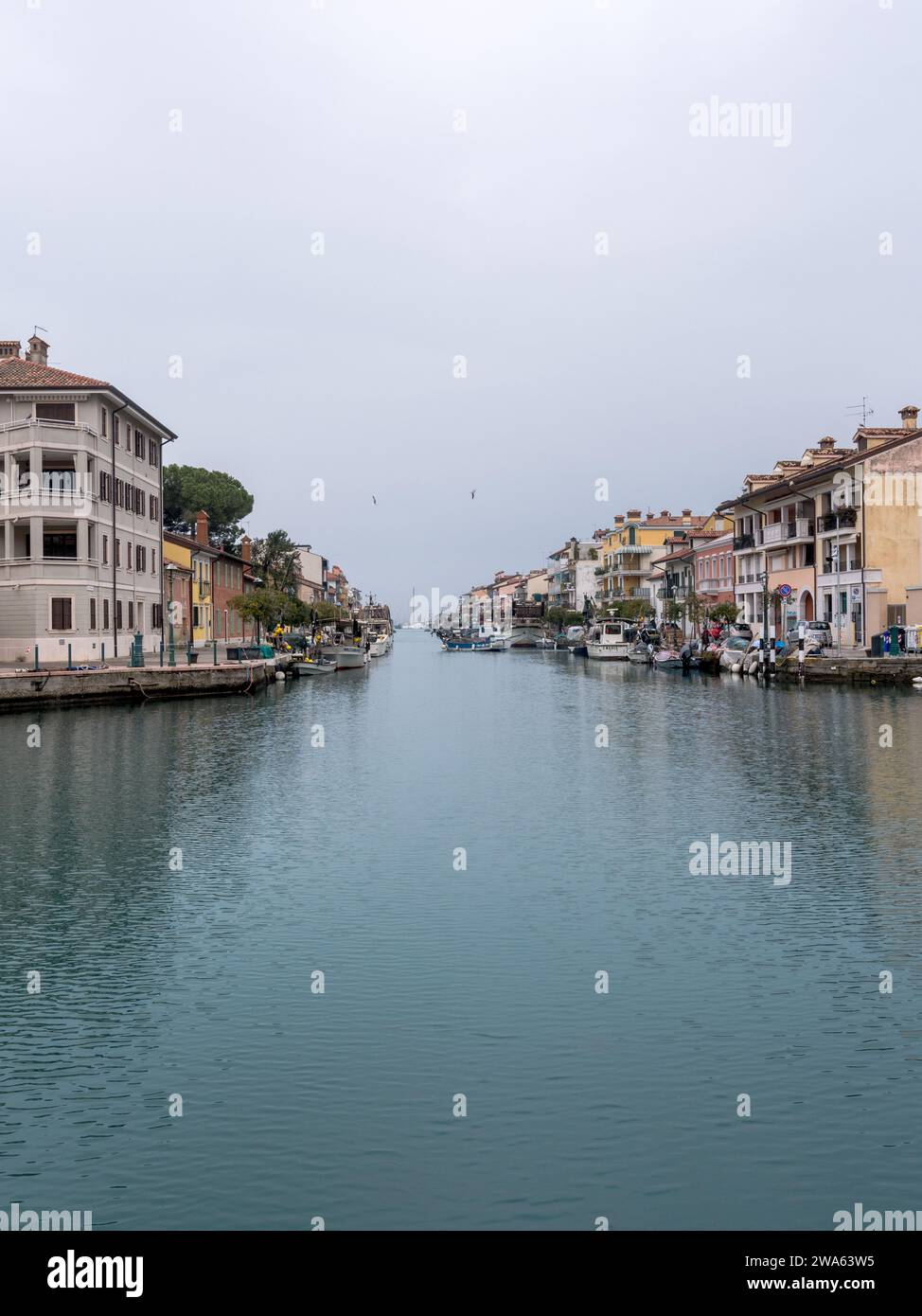 Grado, Italy - January 01th, 2024: View of the Mandracchio port in ...