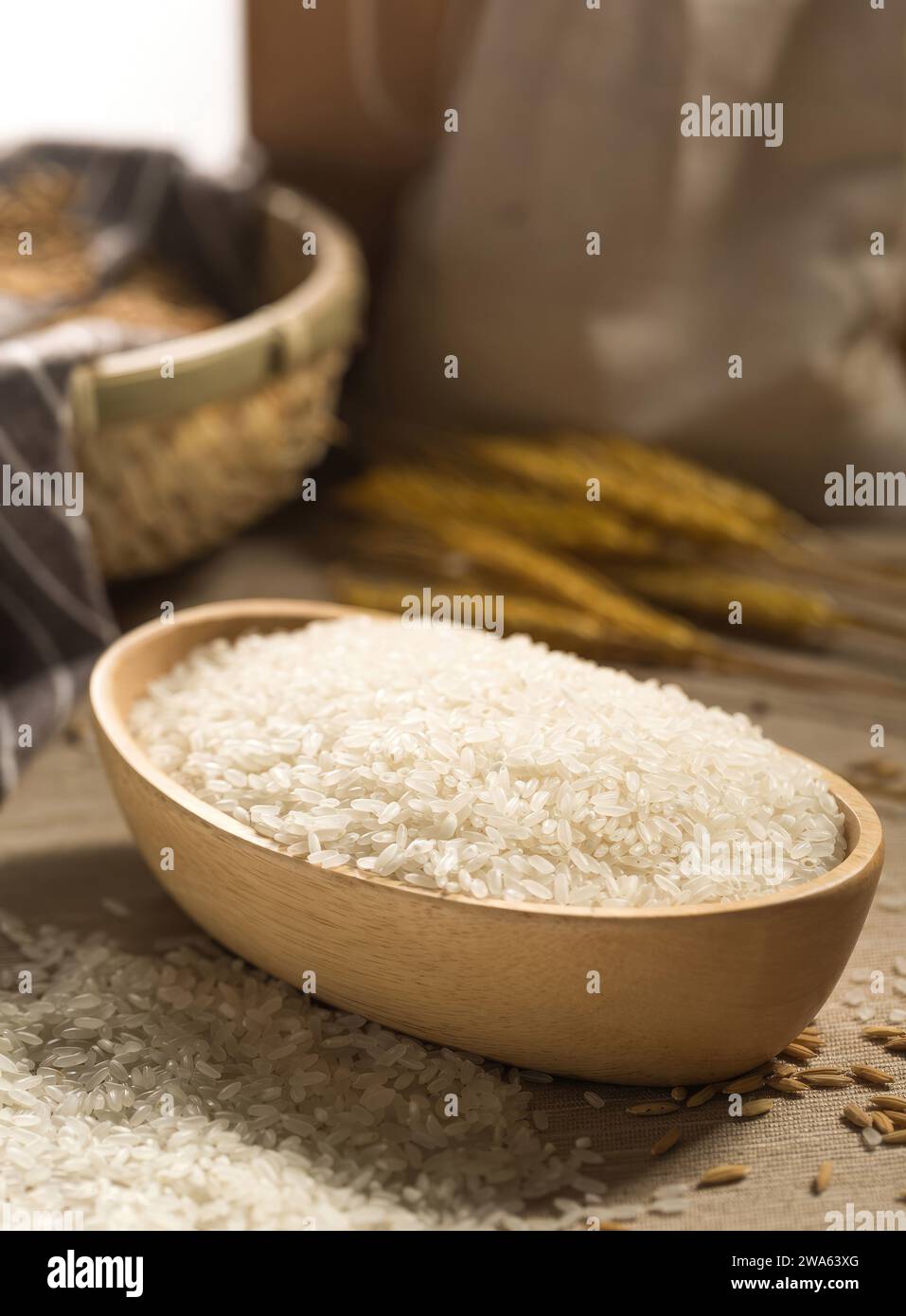 Image of Asian Rice Stock Photo - Alamy