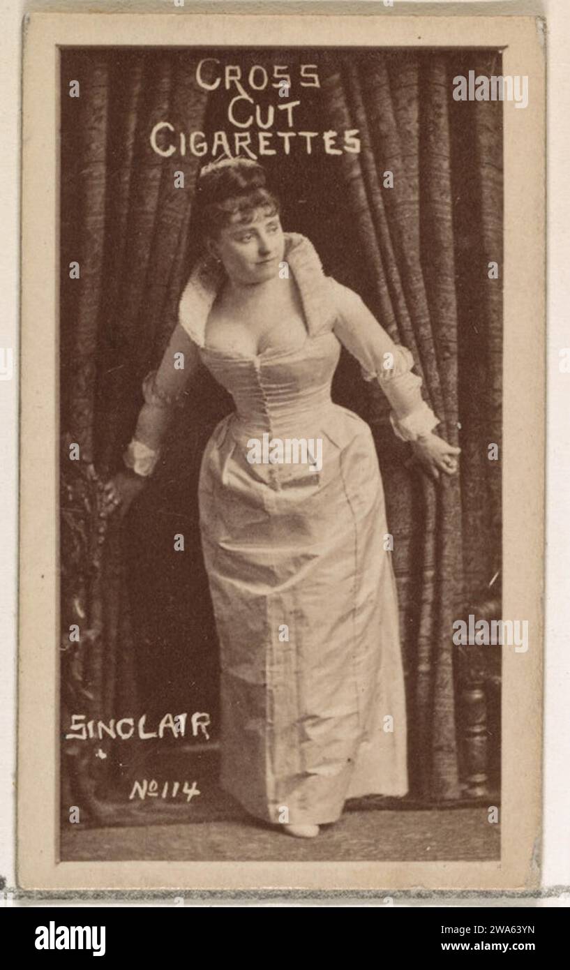 Card Number 114, Sinclair, from the Actors and Actresses series (N145-1 ...