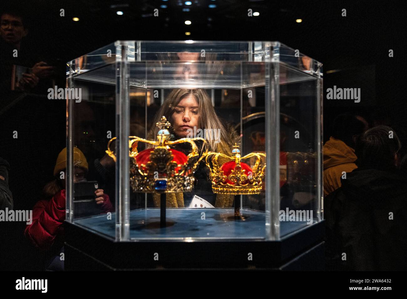 Christian V's crown and the Queen's crown, made for Christian VI's ...