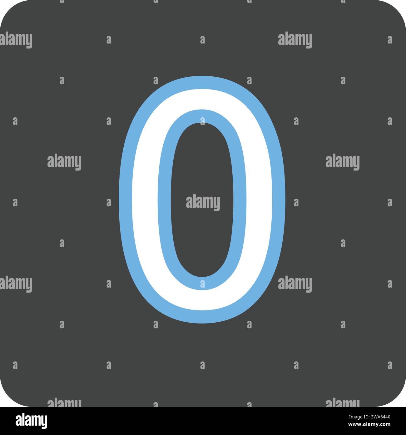 Keycap Digit Zero icon vector image Stock Vector Image & Art - Alamy