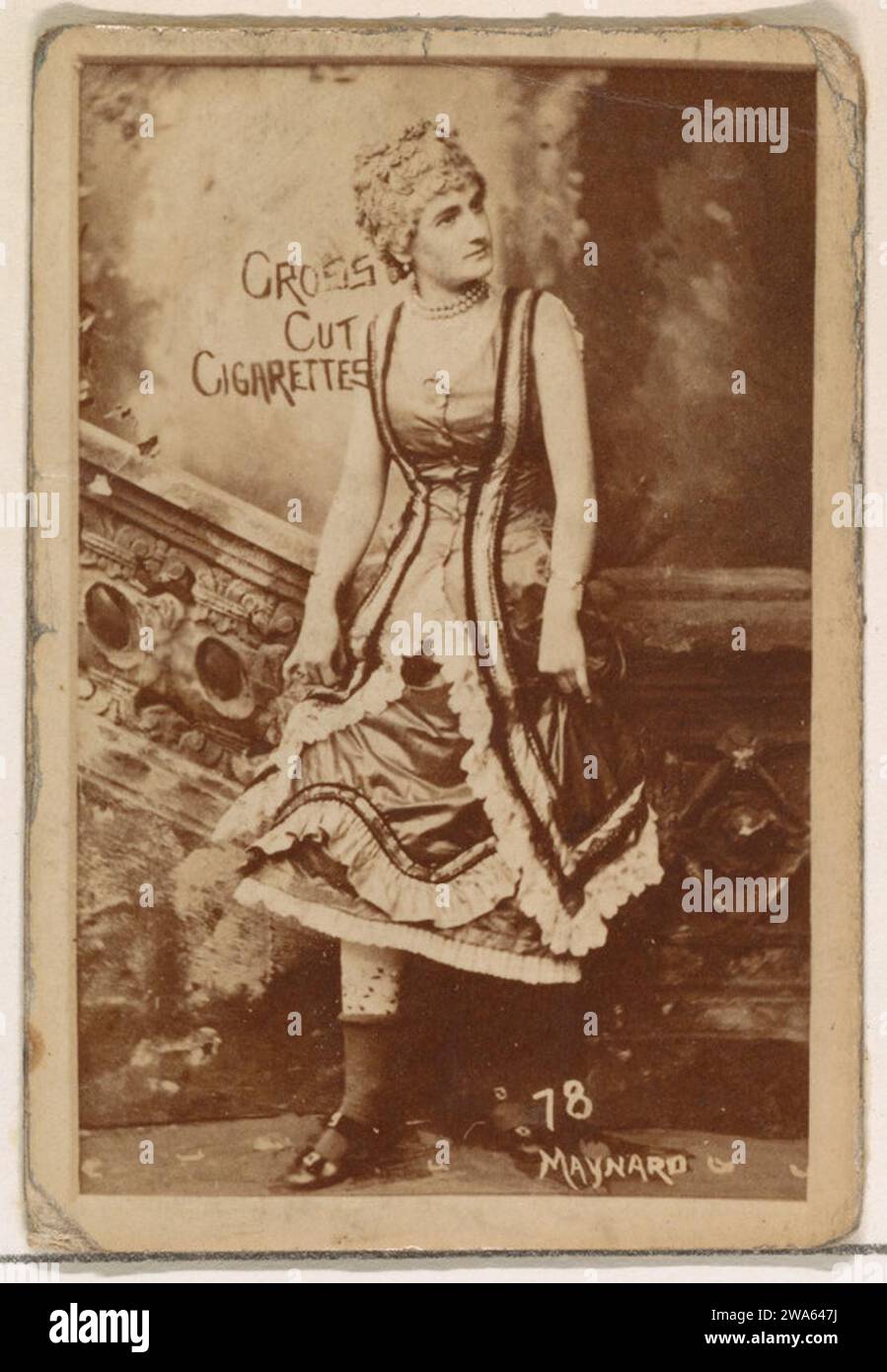 Card Number 78, Maynard, from the Actors and Actresses series (N145-1 ...