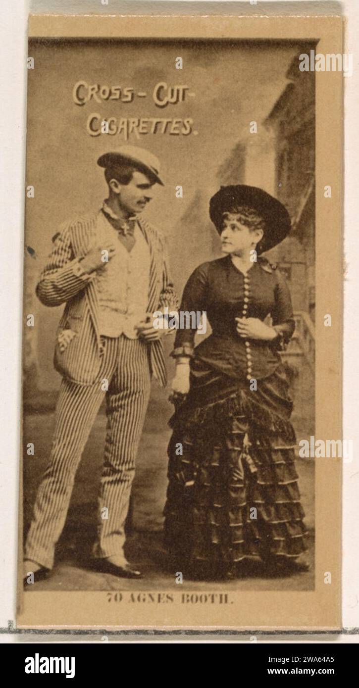 Card Number 70, Agnes Booth, from the Actors and Actresses series (N145 ...