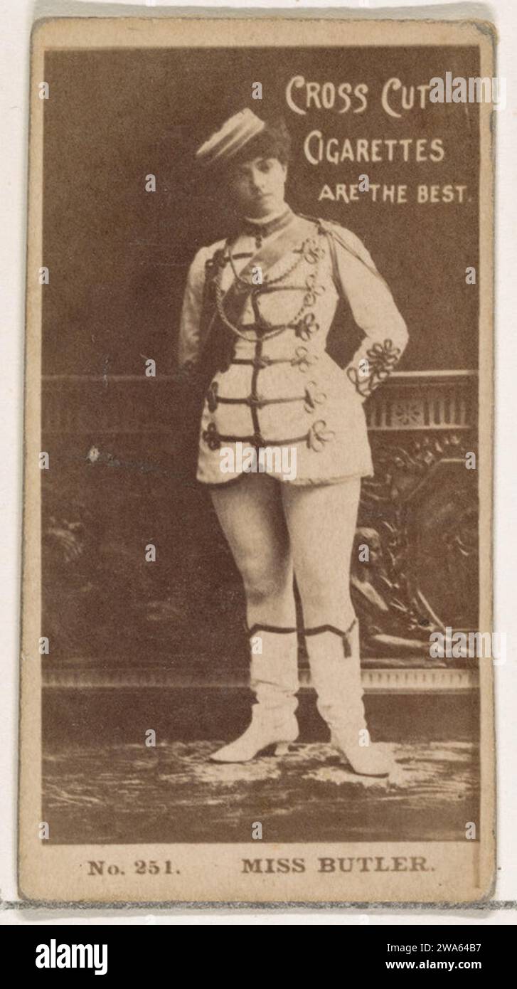 Card Number 251, Miss Butler, from the Actors and Actresses series ...