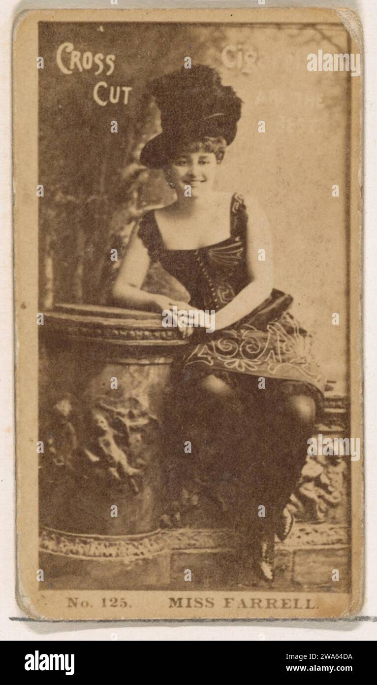 Card Number 125, Miss Farrell, from the Actors and Actresses series ...