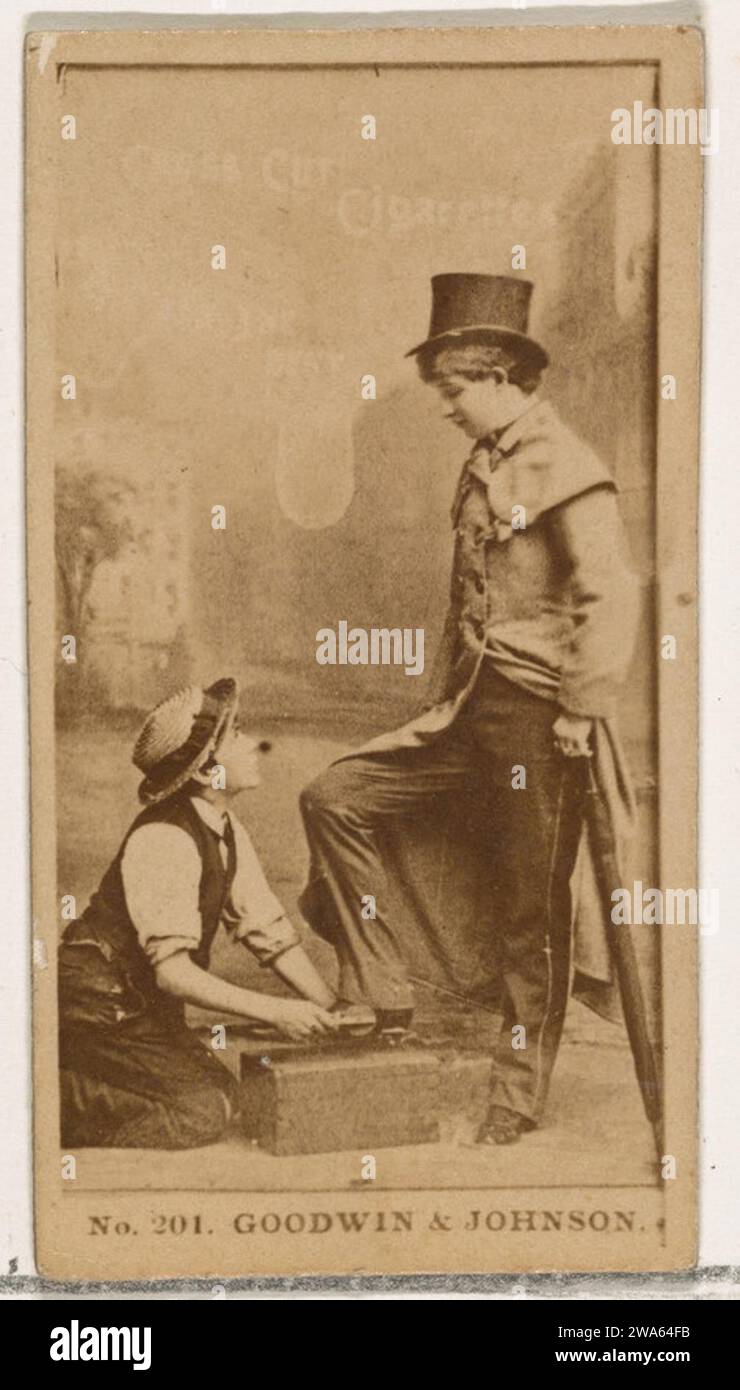 Card Number 201, Goodwin and Johnson, from the Actors and Actresses ...