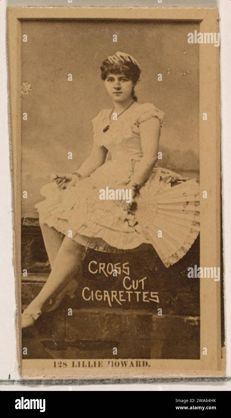 Card Number 128, Lillie Howard, from the Actors and Actresses series ...
