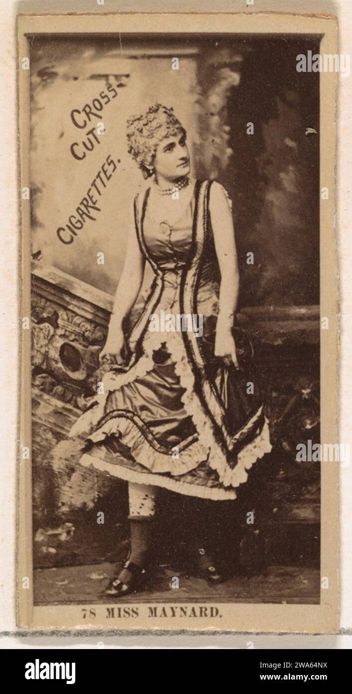 Card Number 78, Miss Maynard, from the Actors and Actresses series ...