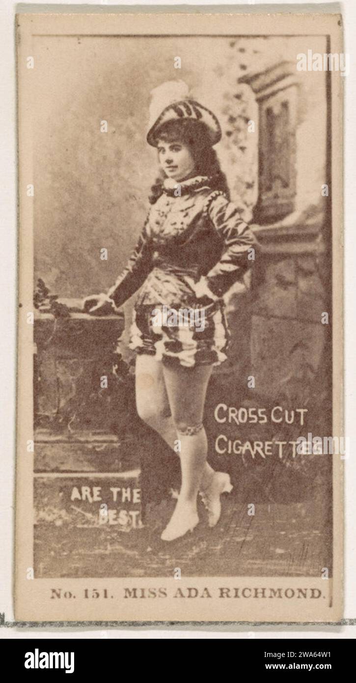 Card Number 151, Miss Ada Richmond, from the Actors and Actresses ...