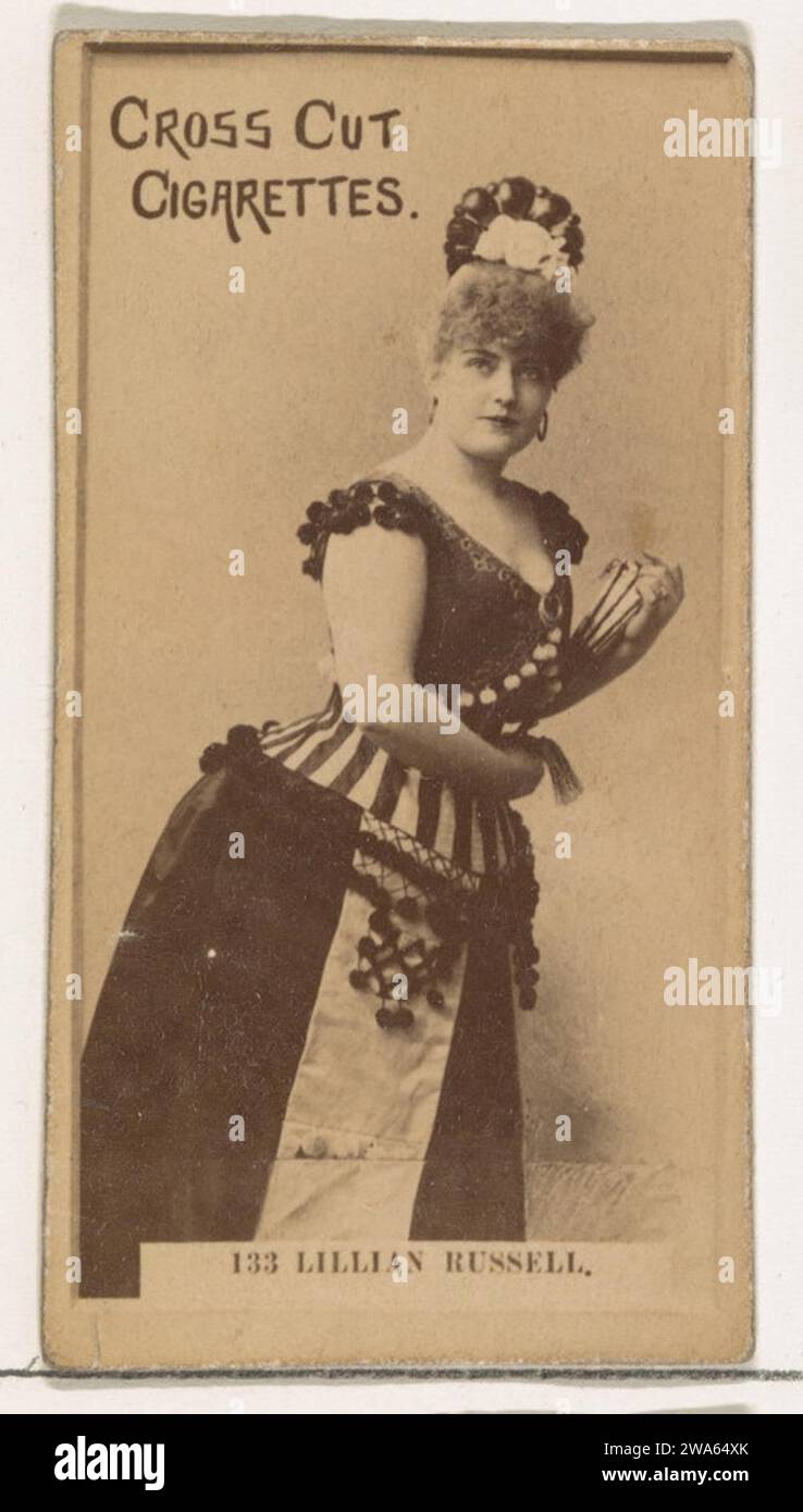 Card Number 133, Lillian Russell, from the Actors and Actresses series ...