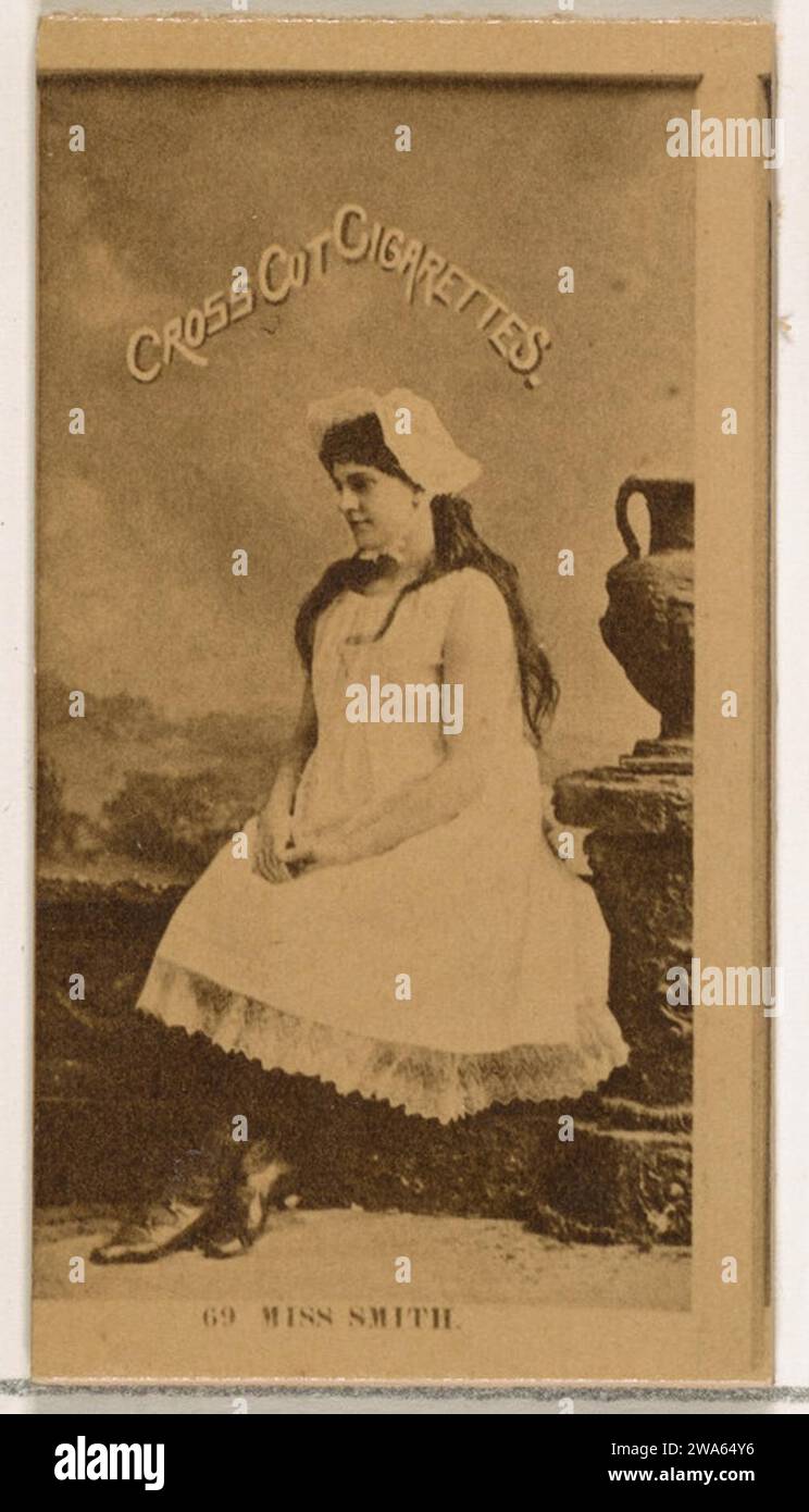Card Number 69, Miss Smith, from the Actors and Actresses series (N145 ...