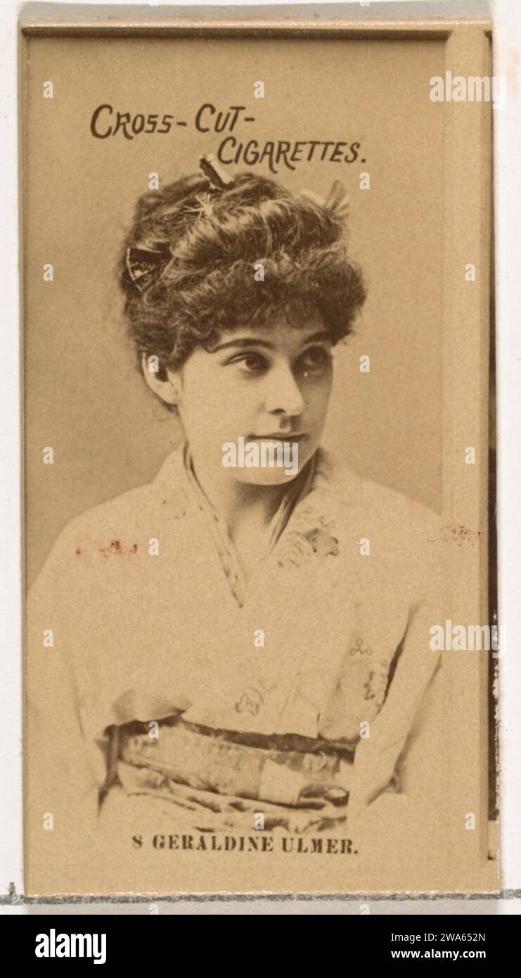 Card Number 8, Geraldine Ulmer, from the Actors and Actresses series ...