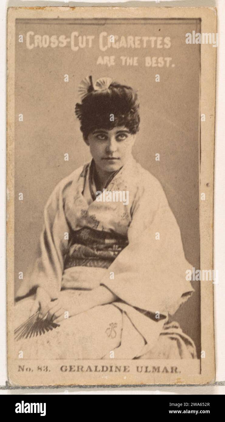Card Number 83, Geraldine Ulmer, from the Actors and Actresses series ...
