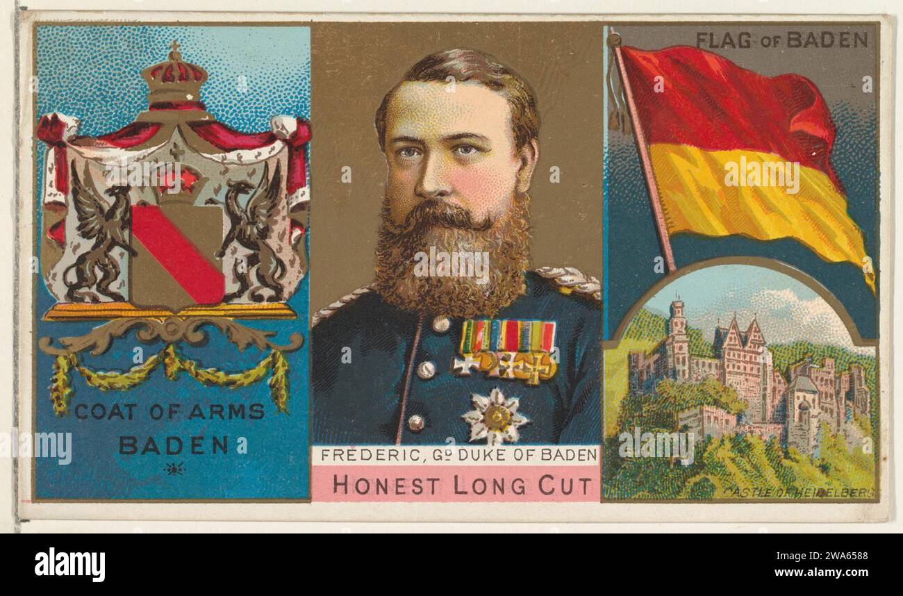 Frederic, Grand Duke of Baden, from the Rulers, Flags, and Coats of ...