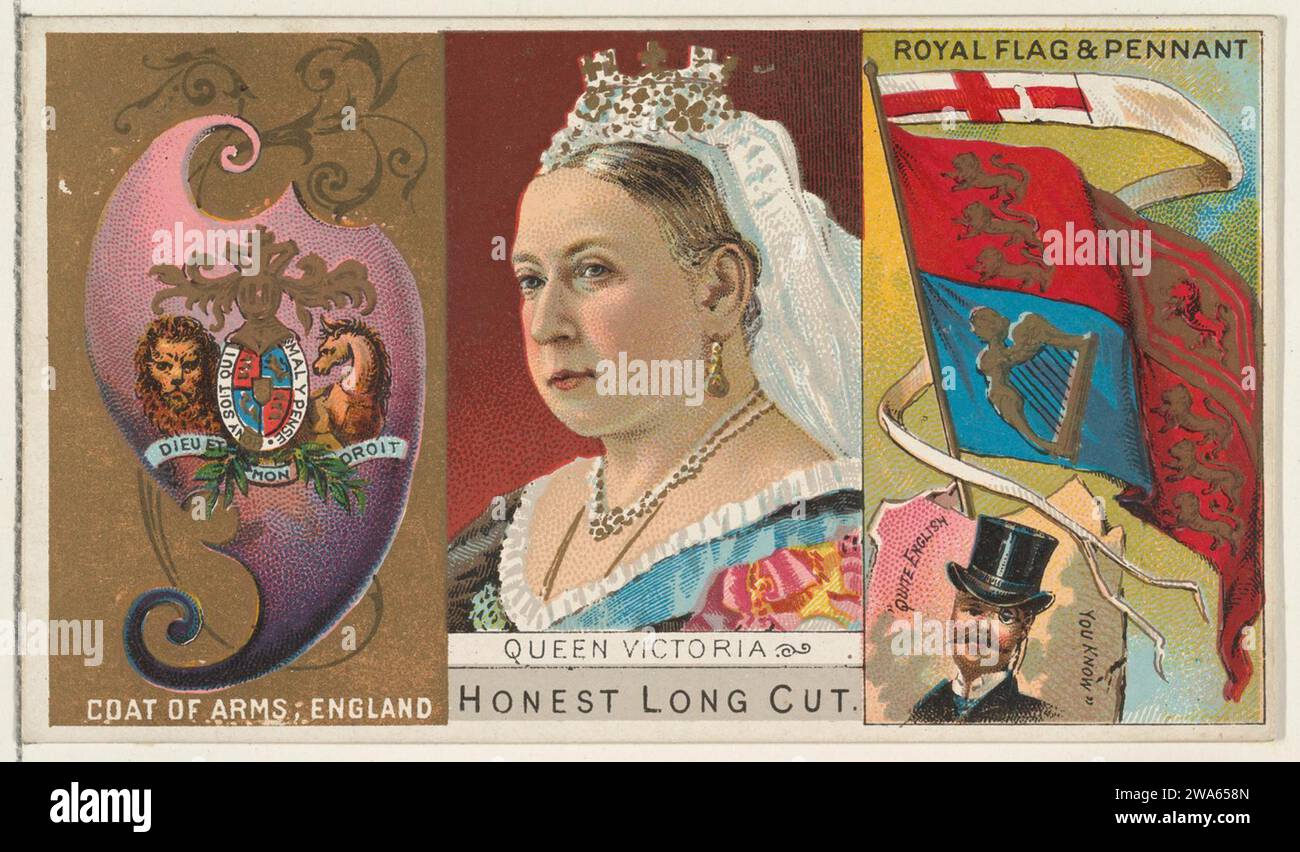 Queen Victoria of England, from the Rulers, Flags, and Coats of Arms ...