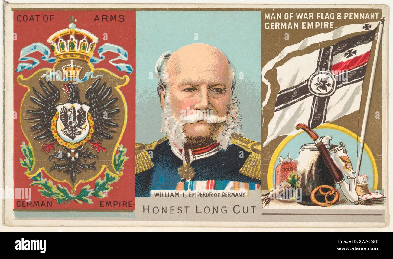 William I, Emperor of Germany, from the Rulers, Flags, and Coats of ...