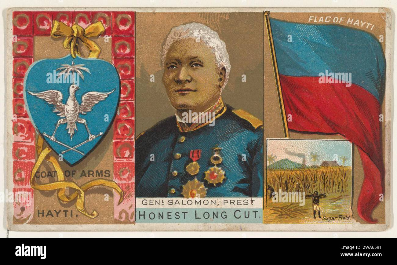 General Salomon, President of Haiti, from the Rulers, Flags, and Coats ...