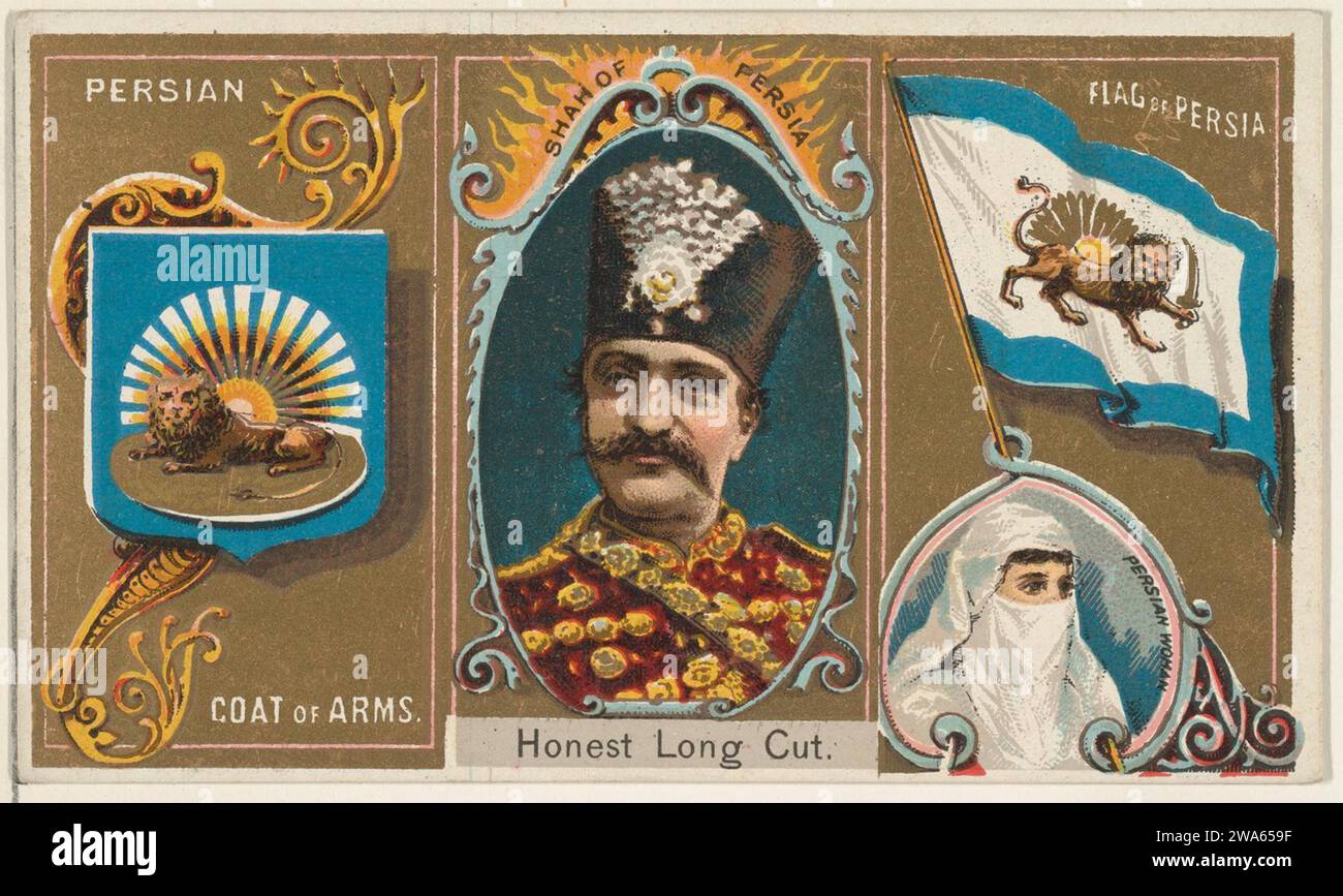 Shah of Persia, from the Rulers, Flags, and Coats of Arms series (N126 ...