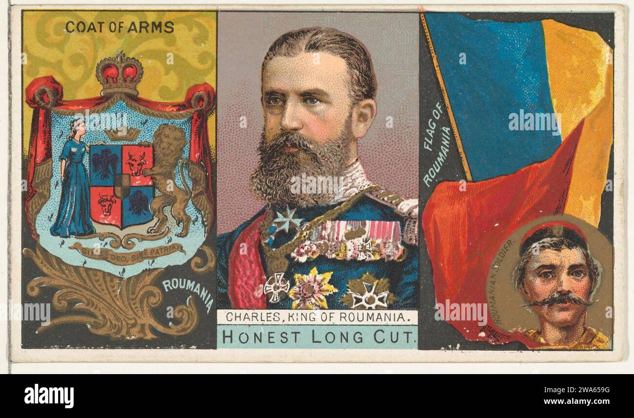 Charles, King of Romania, from the Rulers, Flags, and Coats of Arms ...