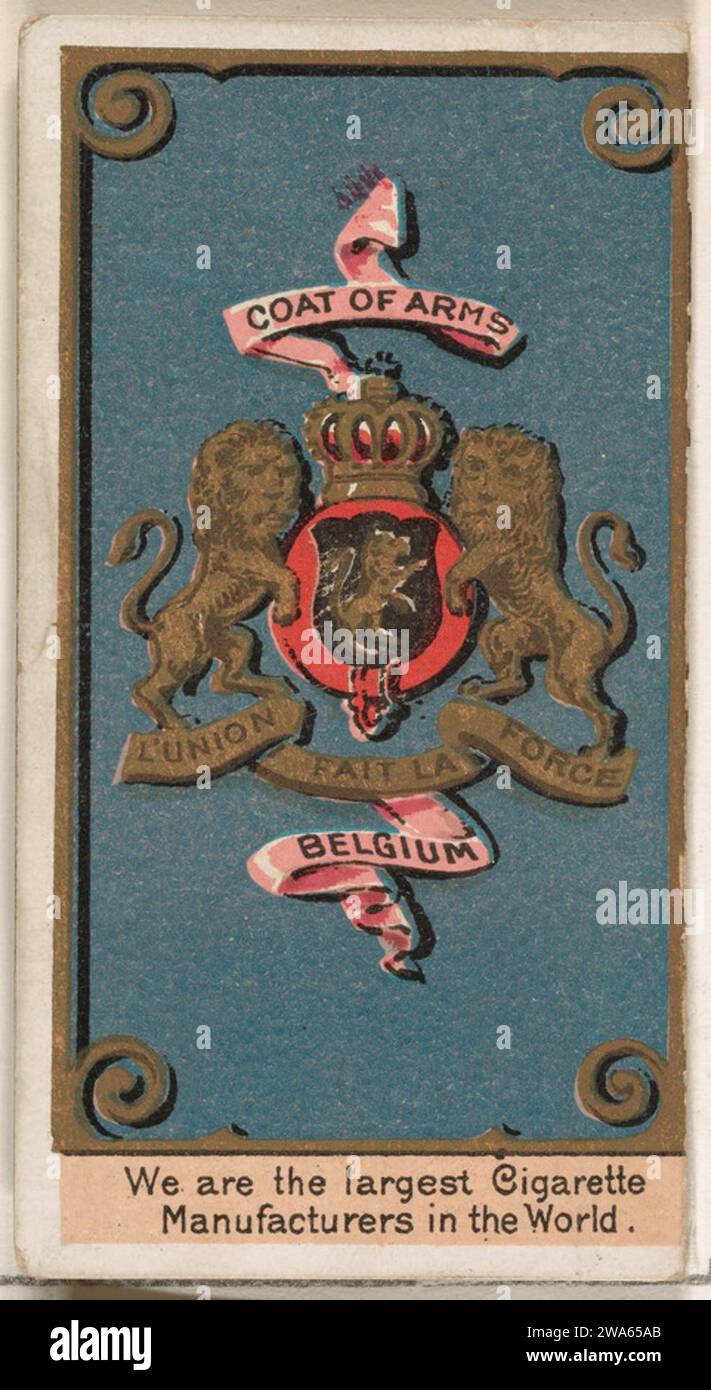 Leopold II, King of Belgium, from the Rulers, Flags, and Coats of Arms ...