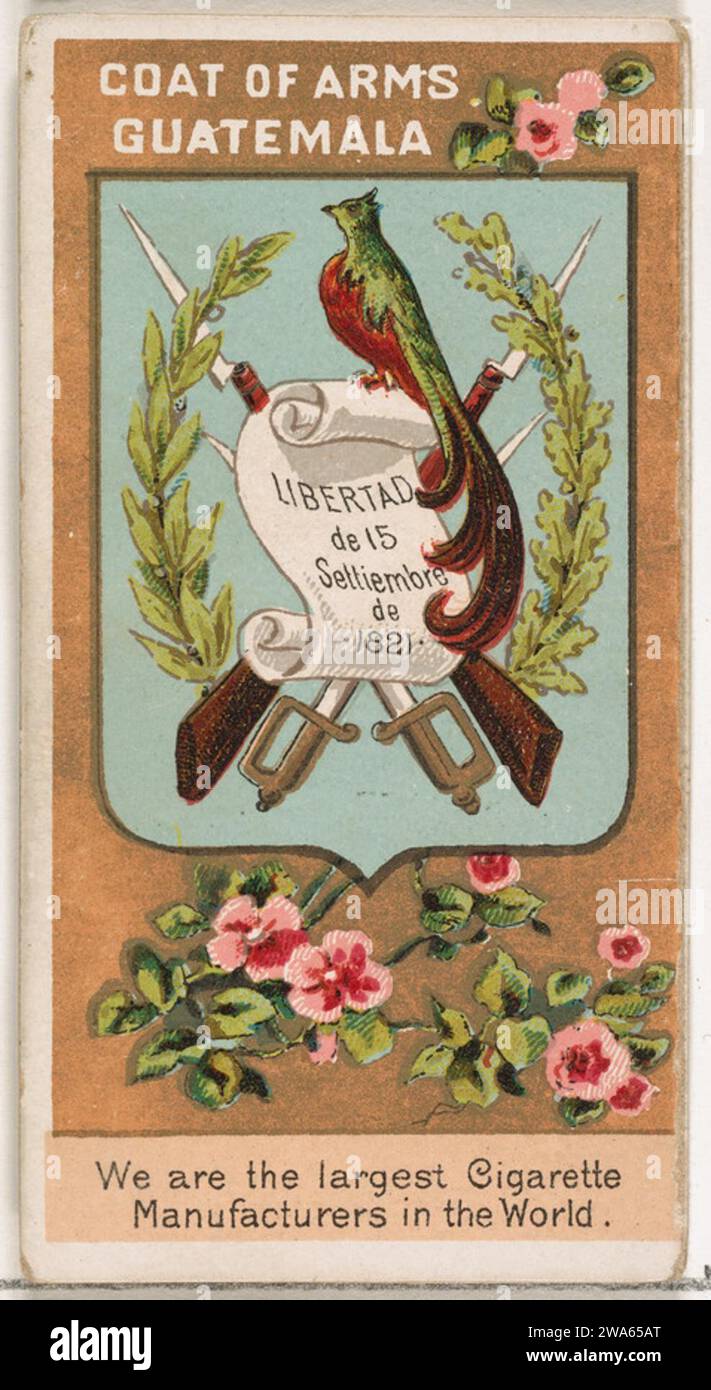 President M. L. Barillas of Guatemala, from the Rulers, Flags, and ...