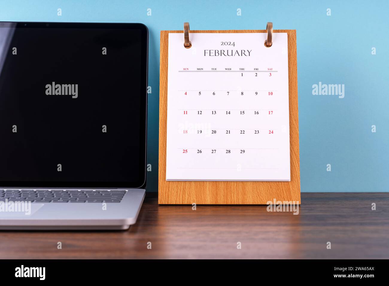 February 2024 calendar design hi-res stock photography and images - Alamy