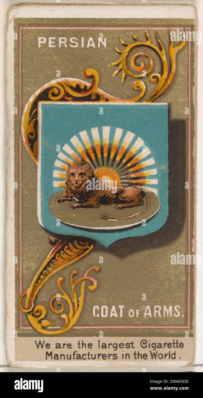 Shah of Persia, from the Rulers, Flags, and Coats of Arms series (N126 ...