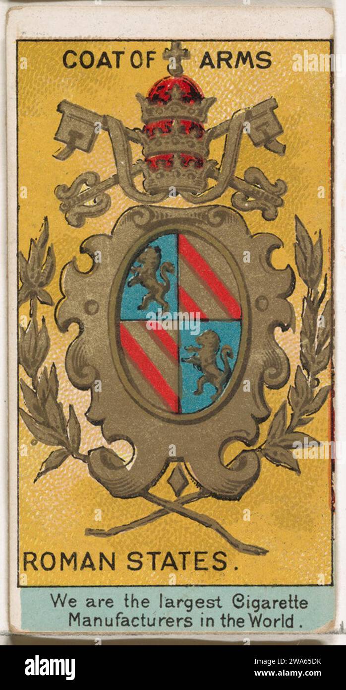 Roman States, from the Rulers, Flags, and Coats of Arms series (N126-2 ...