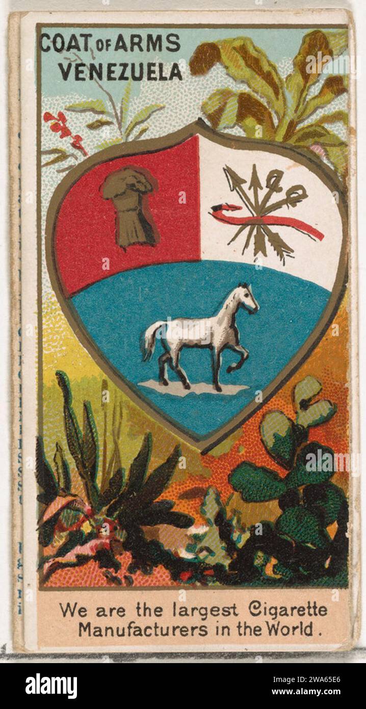 President Guzman Blanco of Venezuela, from the Rulers, Flags, and Coats ...