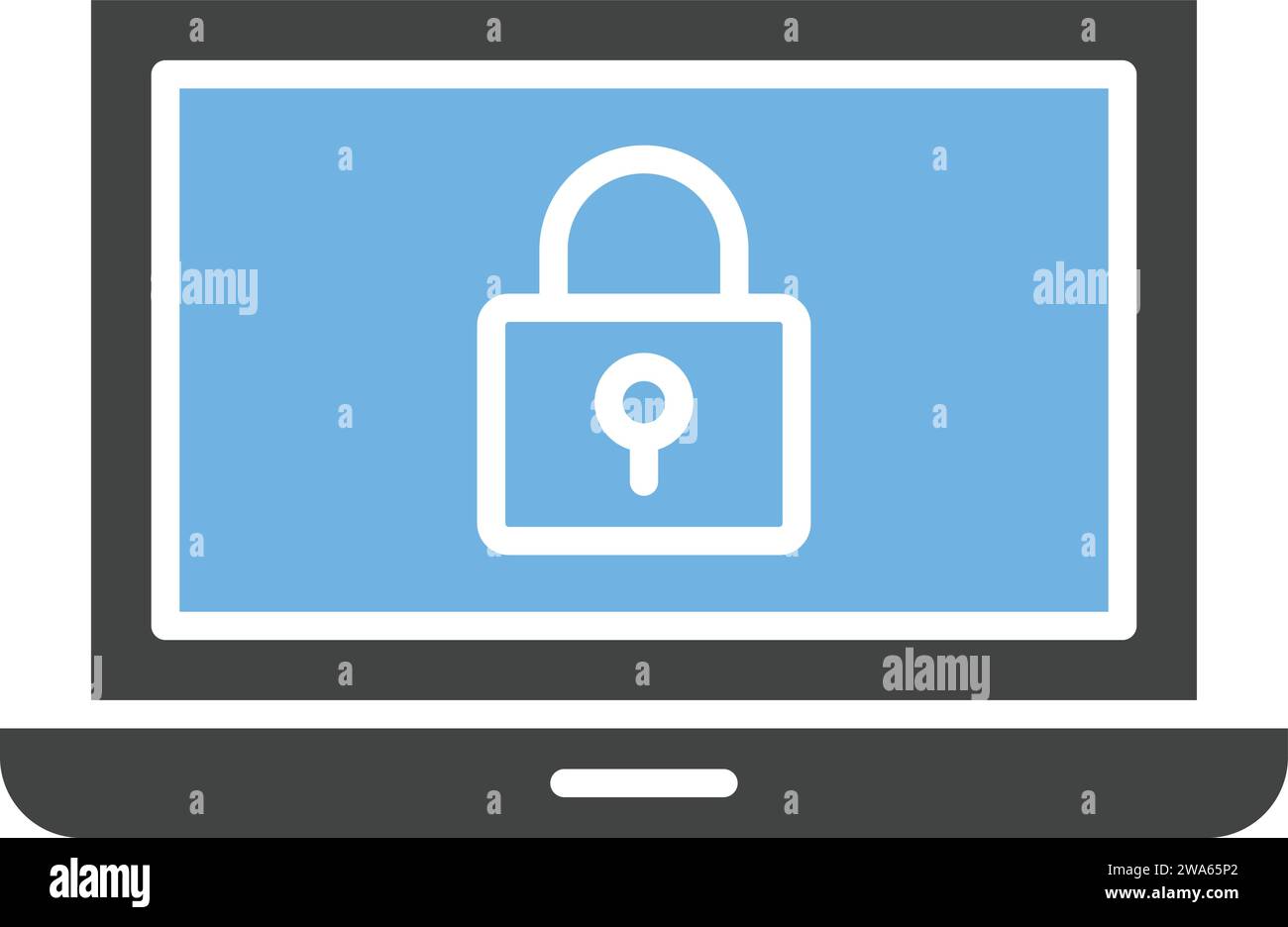 Security system icon line Stock Vector Images - Alamy