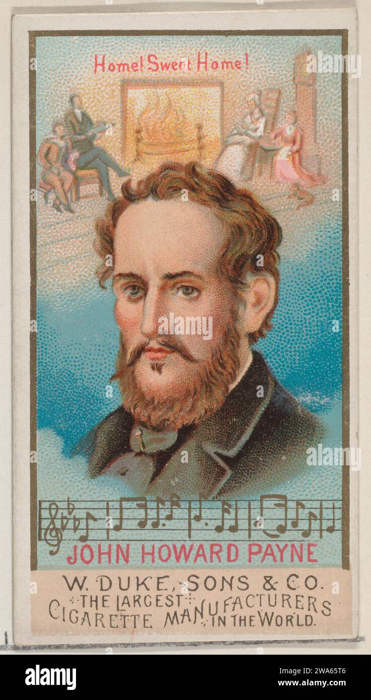 John Howard Payne, from the series Great Americans (N76) for Duke brand ...
