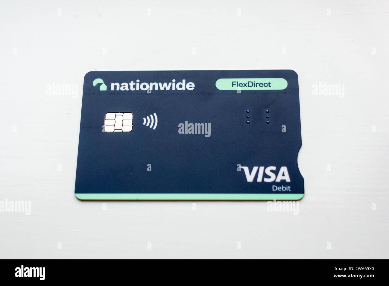 Accessible bank card with notch and dots provided by nationwide to help ...