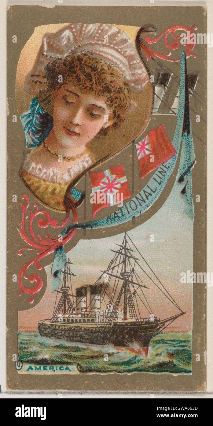 Steamship America, National Line, from the Ocean and River Steamers ...