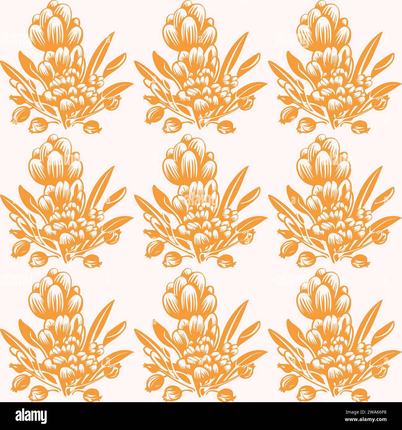 Floral sprig motifs Cut Out Stock Images & Pictures - Alamy