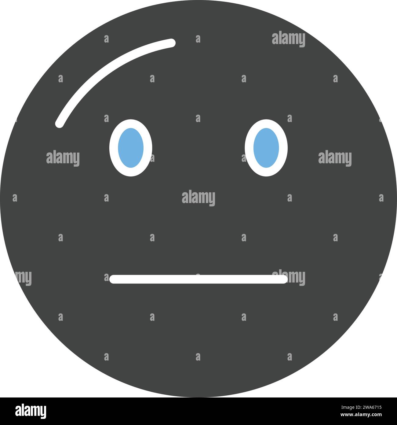 Neutral Face icon vector image Stock Vector Image & Art - Alamy