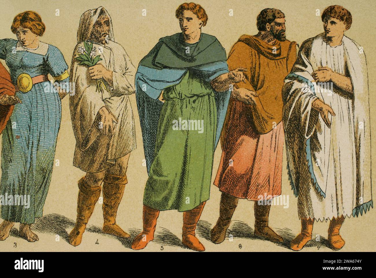 Ancient history. Roman period. Gallo-Romans. Romanized Celtic Gauls ...