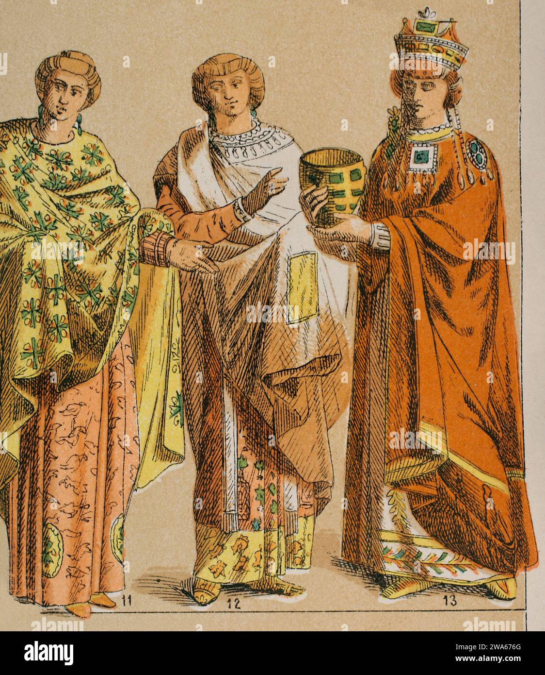 Eastern Roman Empire. Byzantines (400-600). From left to right: 11 and ...