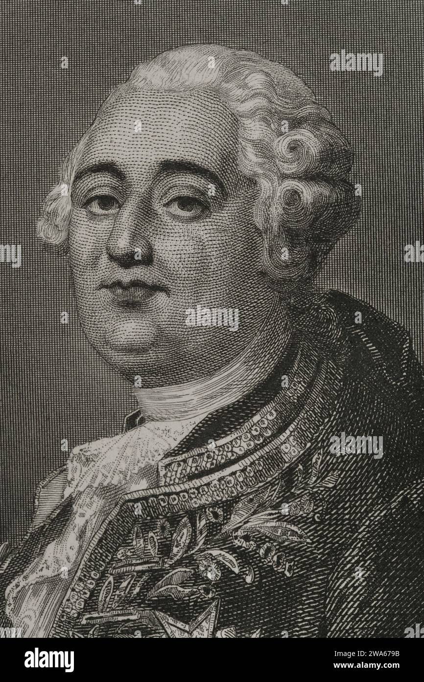 Louis XVI (1754-1793). King of France (1774-1792). He married Marie ...