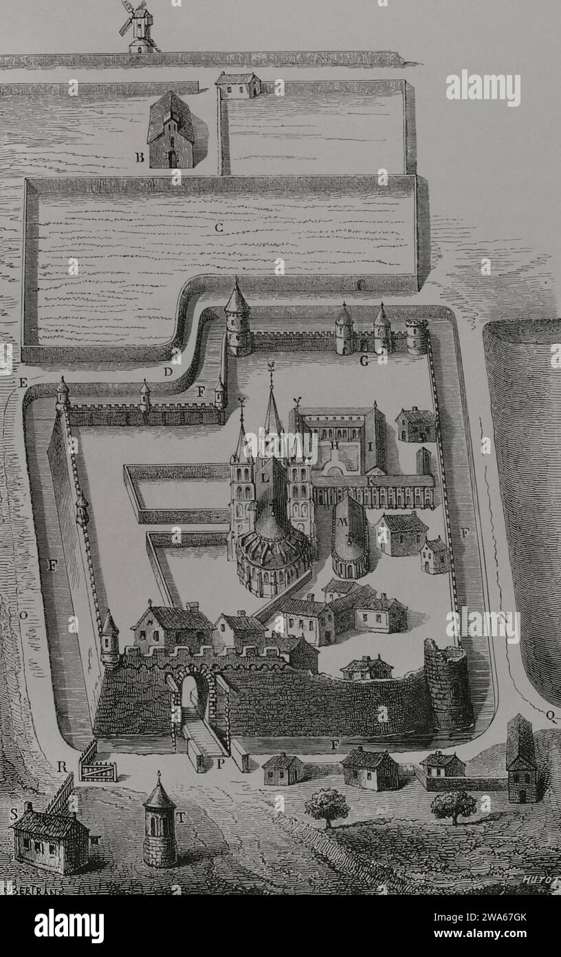 Paris, France. Abbey of Saint-Germain-des-Pres. Founded in the 6th ...