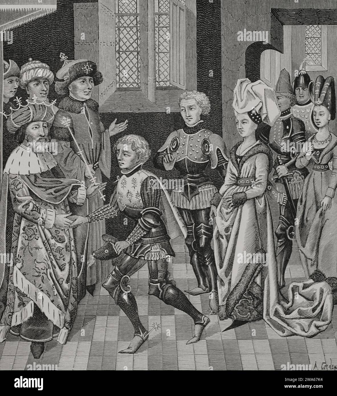 15th century french knight hi-res stock photography and images - Alamy