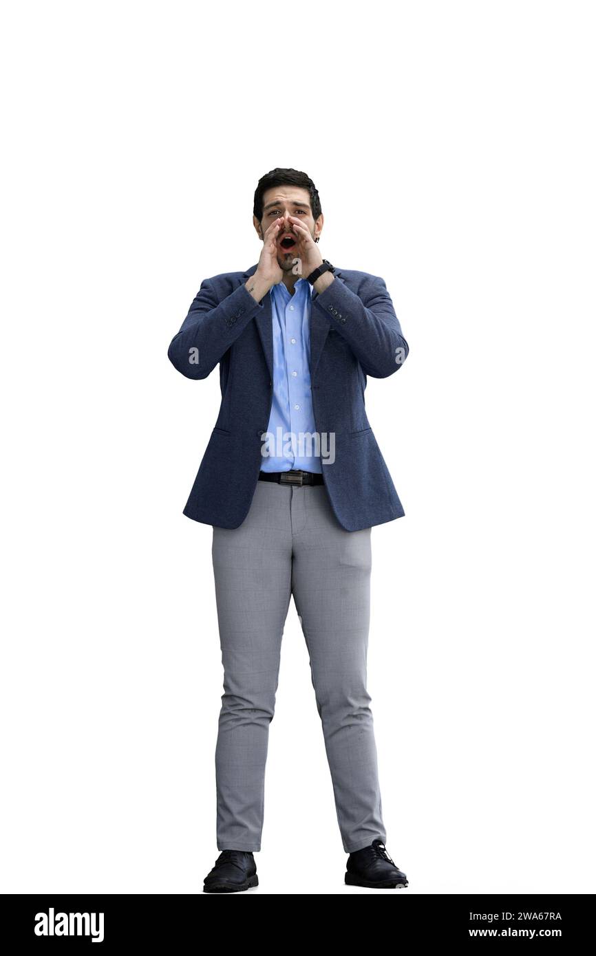 Person in white jacket hi-res stock photography and images - Alamy