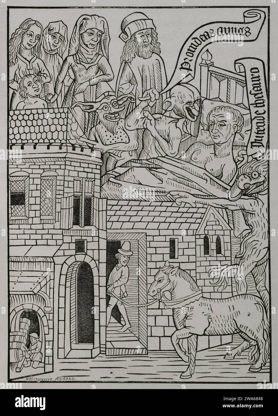 Facsimile of the fifth page from the first woodcut edition of "Ars ...