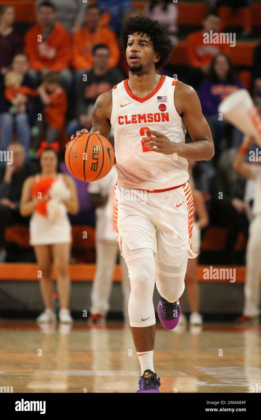 CLEMSON, SC - DECEMBER 29: Clemson Tigers guard Dillon Hunter (2 ...