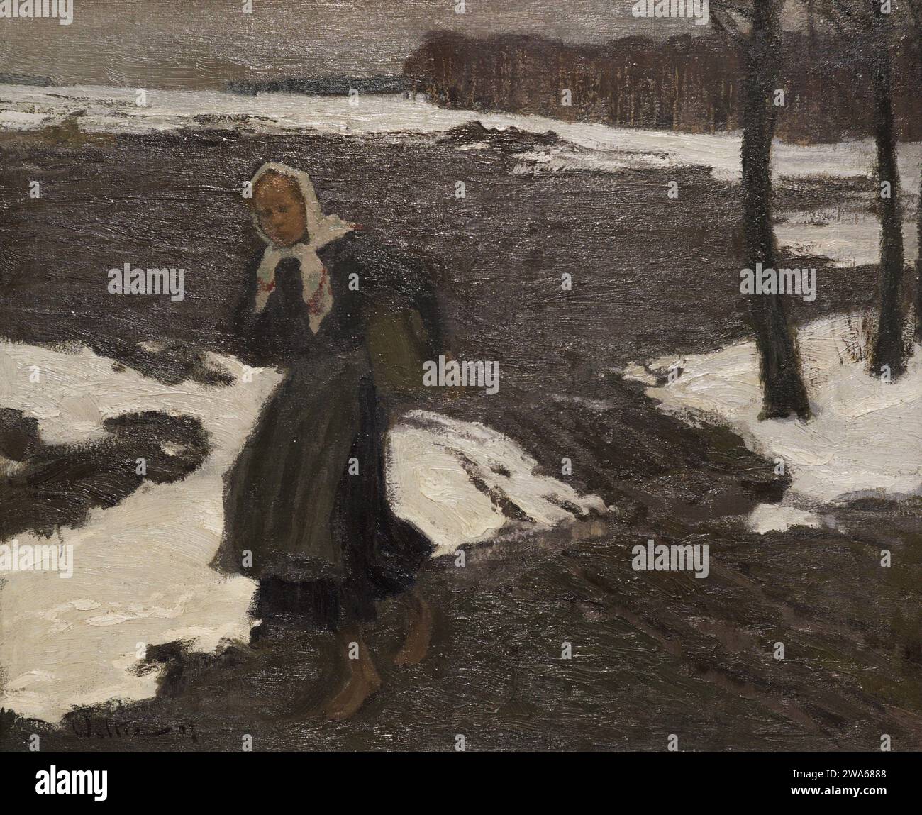 Janis Valters (Johann Walter) (1869-1932). Baltic German artist. Spring ...