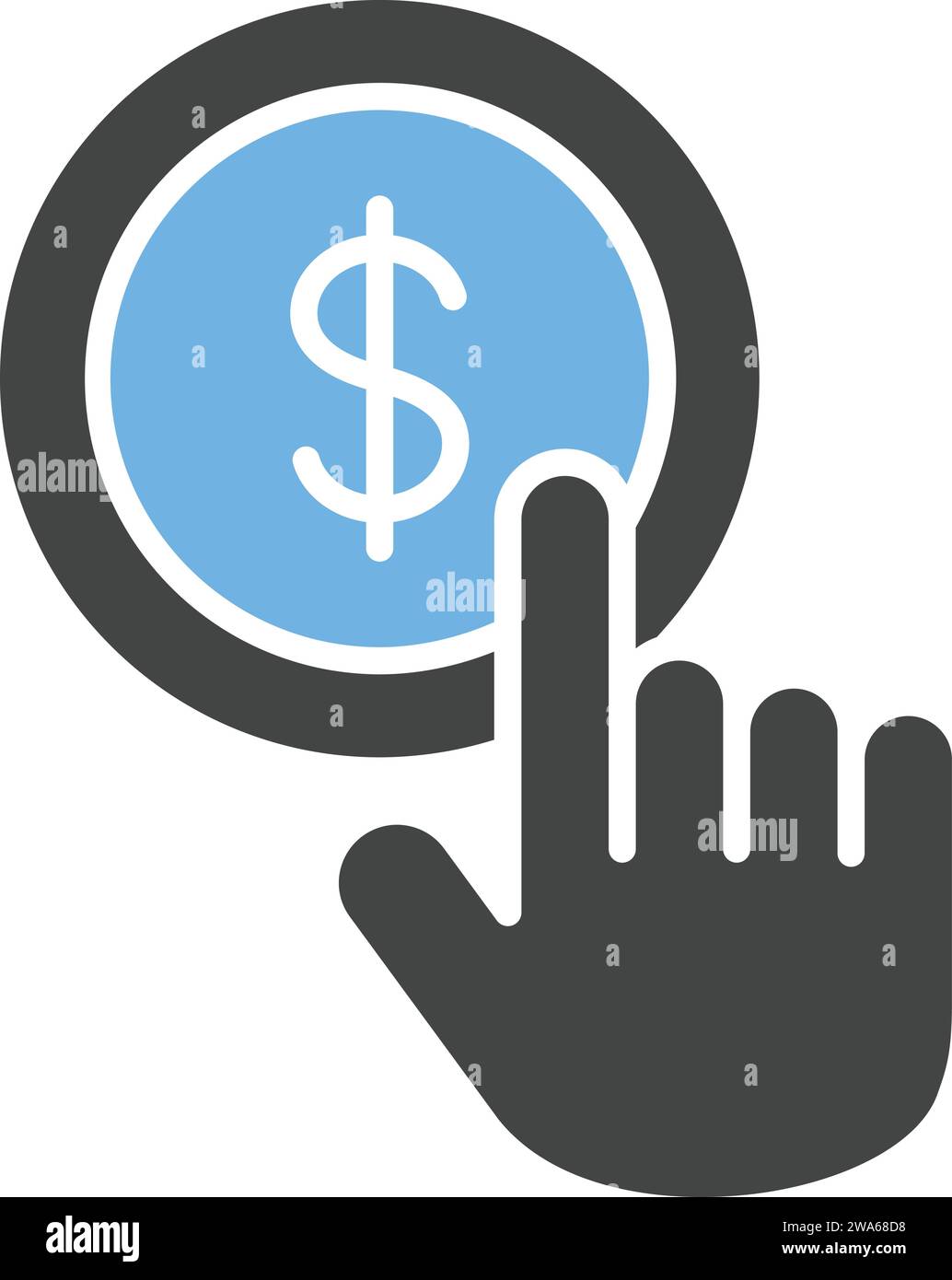 Pay per click outline Cut Out Stock Images & Pictures - Alamy