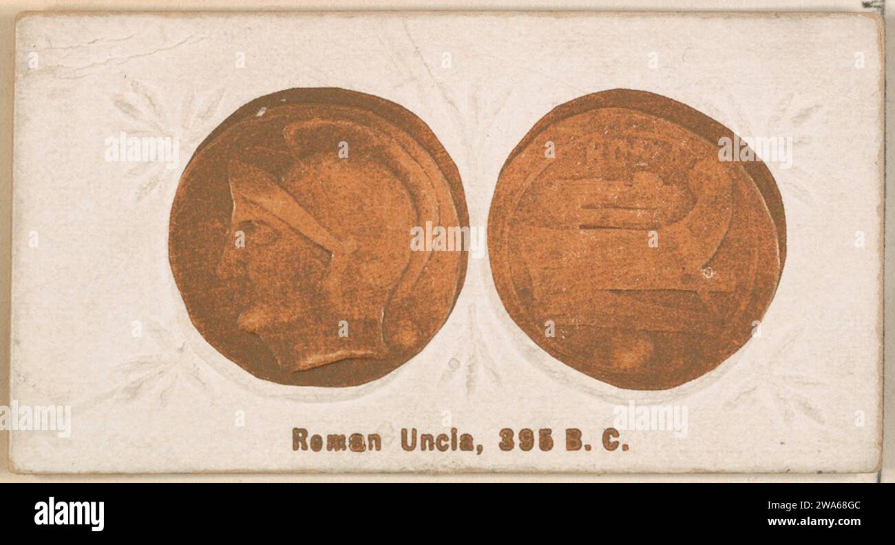 Roman Uncla, 395 B.C., from the Ancient Coins series (N180) issued by ...