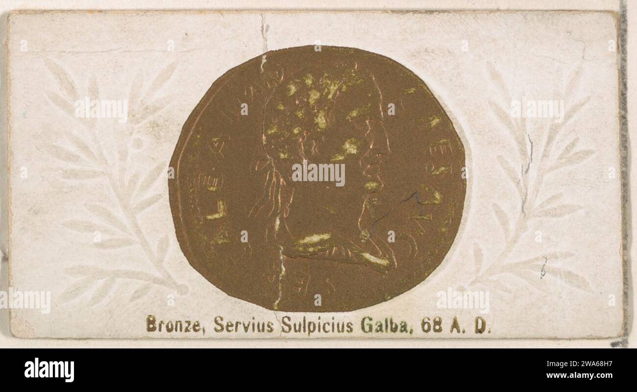 Bronze, Servius Sulpicius Galba, 68 A.D., from the Ancient Coins series ...