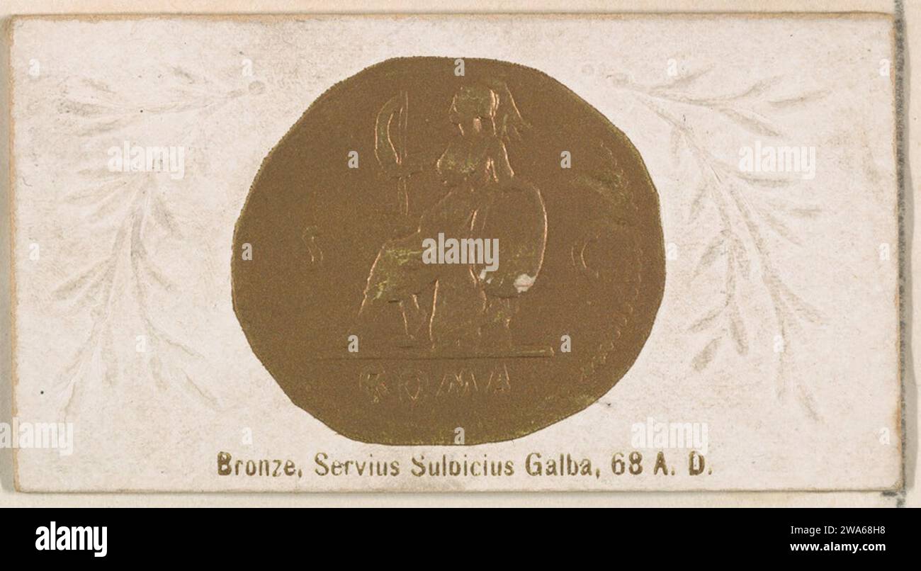 Bronze, Servius Sulpicius Galba, 68 A.D., from the Ancient Coins series ...