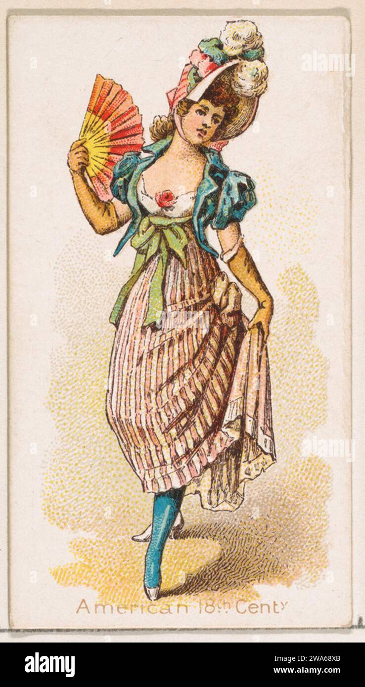 American 18th Century Dancer, from the Dancing Women series (N186 ...