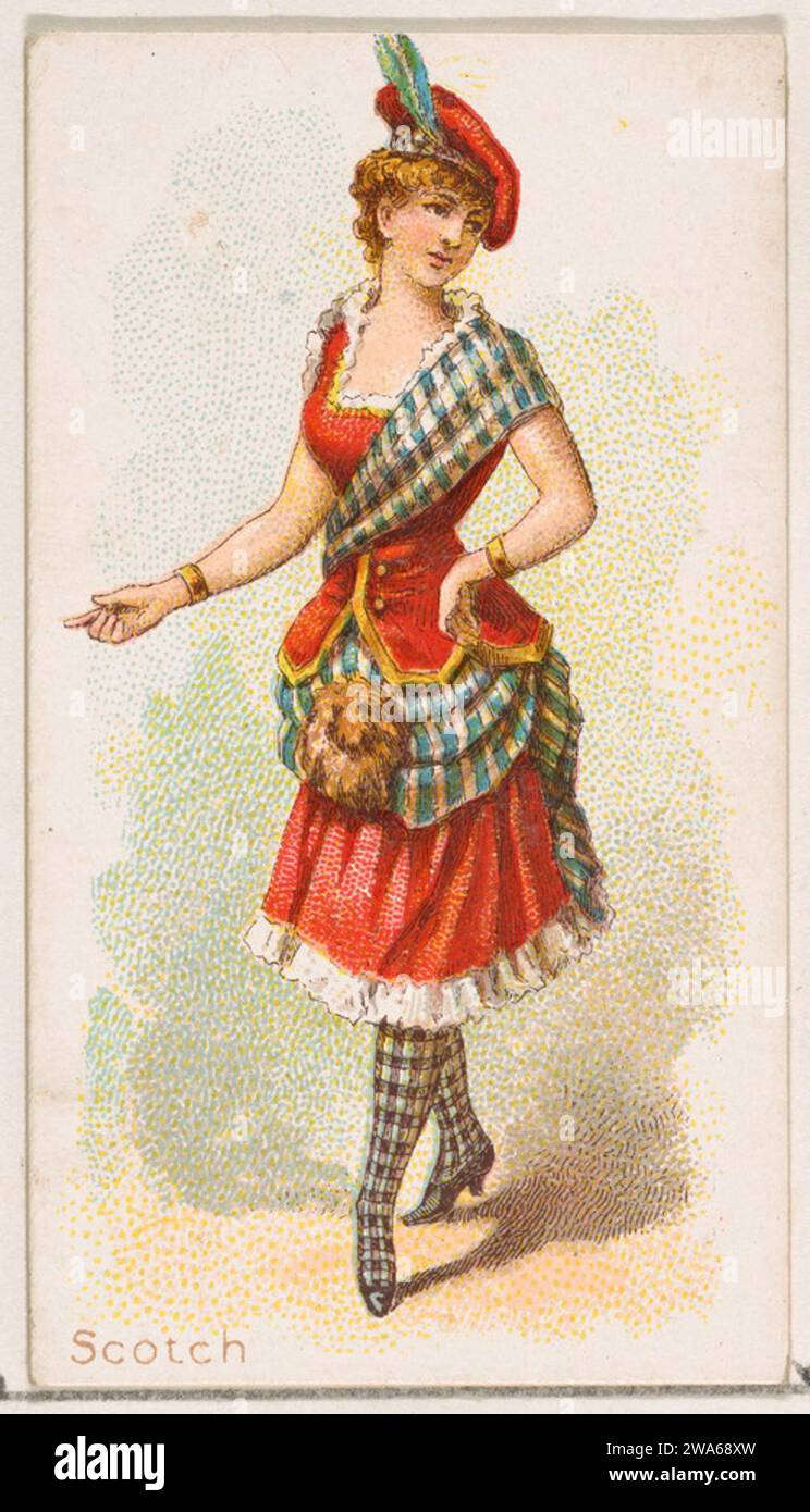 Scotch Dancer, from the Dancing Women series (N186) issued by Wm. S ...
